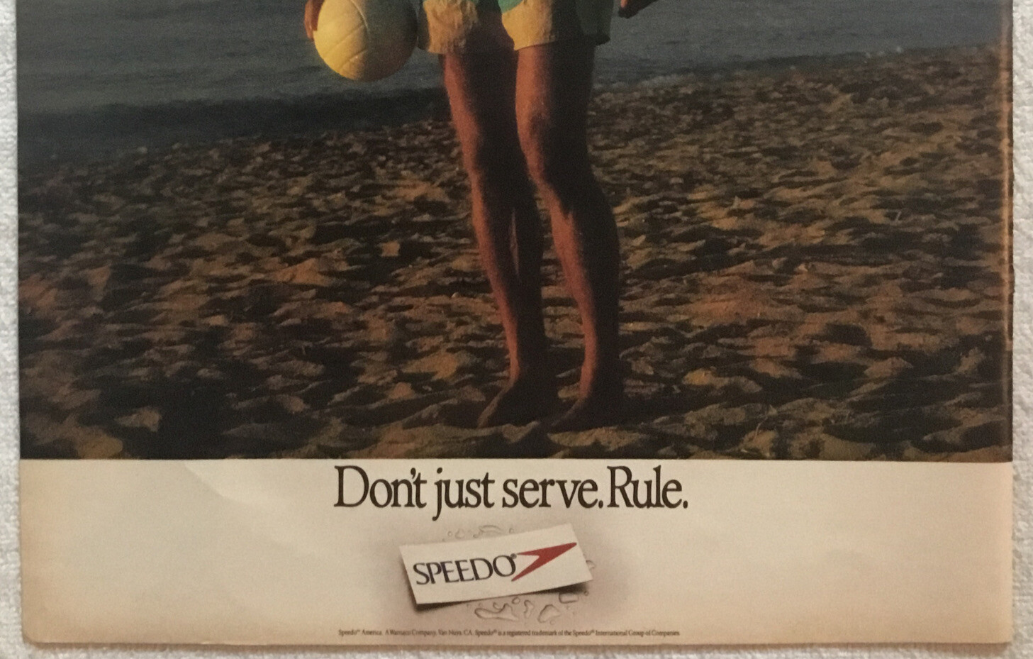 1989 Speedo Retro Magazine Print Ad, Sexy Hunk Beach Volleyball, Gay ...