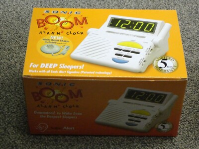 Sonic Boom Alarm Clock with Bed Shaker ***USA Seller*** Brand New | eBay