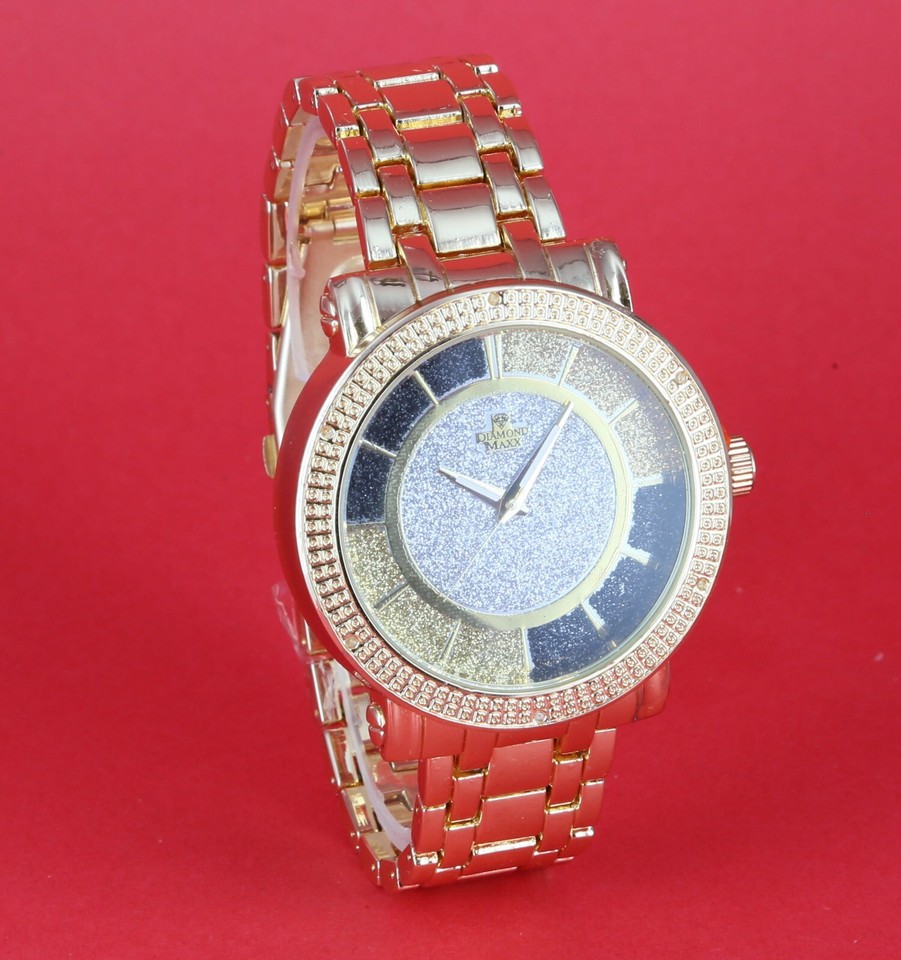 GP Mens Real Genuine Diamond Metal Band Jojo Diamond Maxx Watch + Free ...