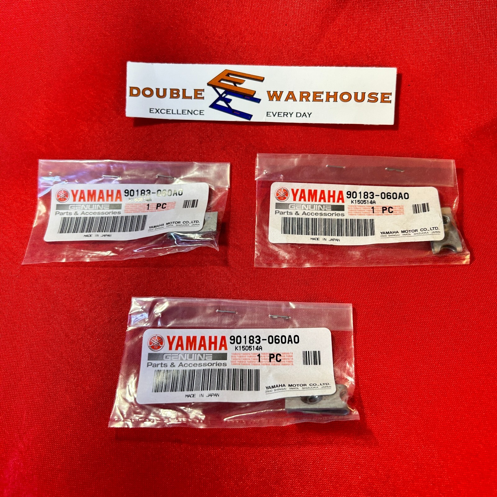 NOS OEM Yamaha 90183-060A0 Snowmobile Spring Nut LOT OF THREE (3) | eBay