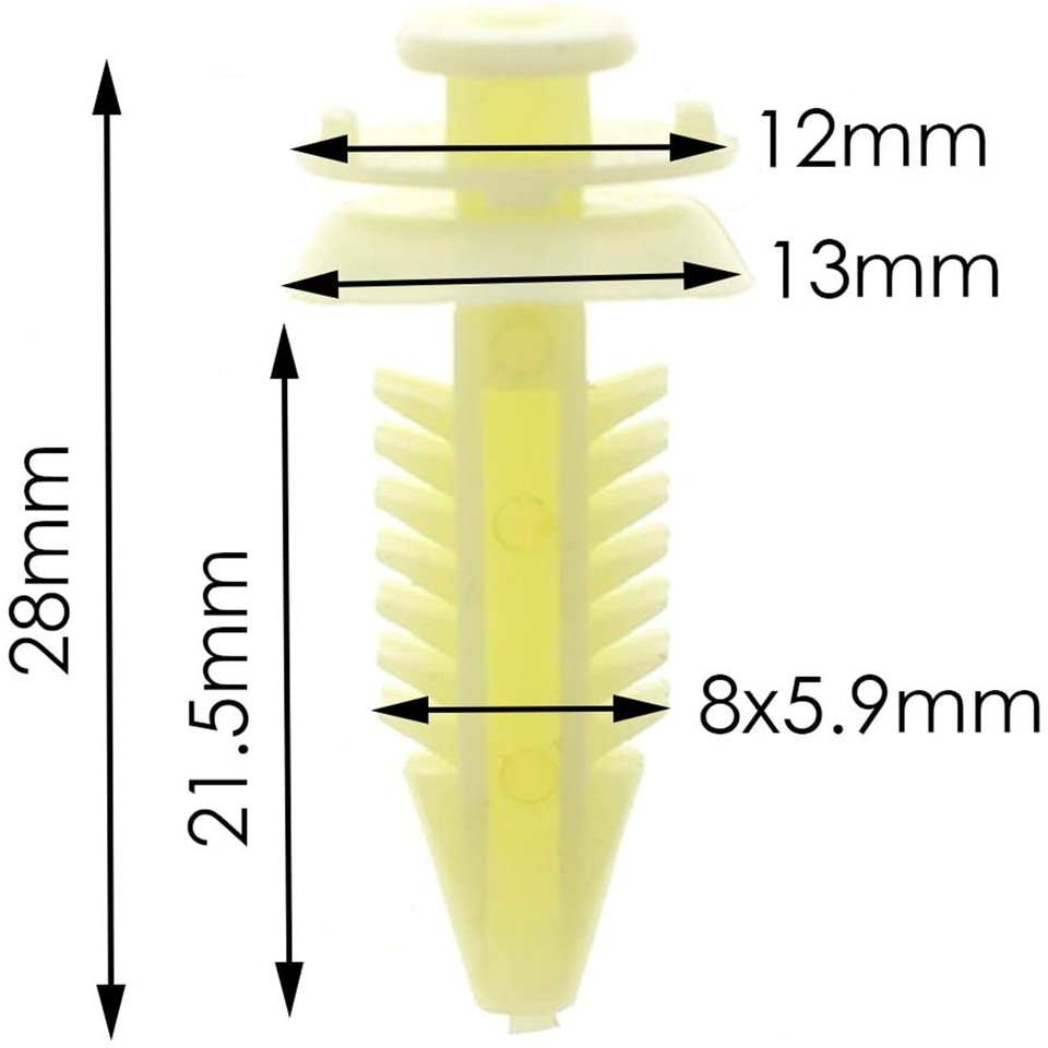 50 PCS DOOR TRIM PANEL CLIPS FOR 1988-2000 CHEVROLET K10 K1500 C3500 ...