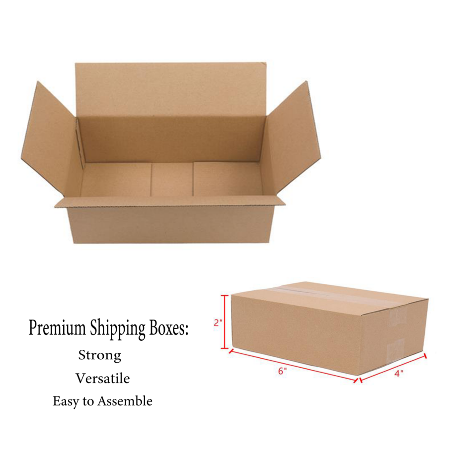 100x 6x4x2 Corrugated Carton Cardboard Paper Boxes Packing Mailing ...