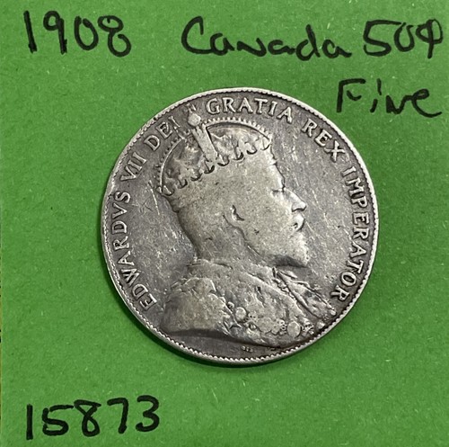 1908 Canada 🇨🇦 50 Cents Canadian Half Dollar Fine | eBay