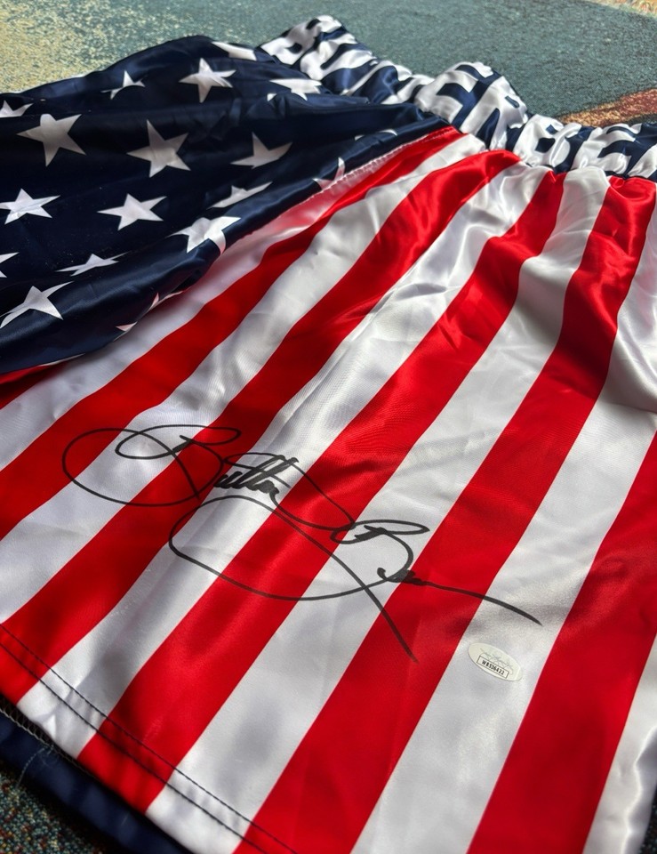Autographed Erin Esch Butterbean Boxing Trunks JSA Certified | eBay