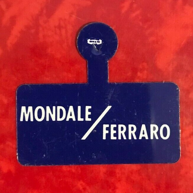 1984 MONDALE / FERRARO FOR PRESIDENT CAMPAIGN LAPEL BUTTON | eBay