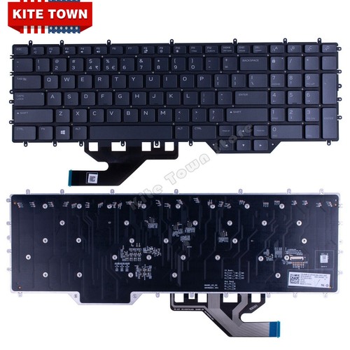 US Laptop Keyboard for DELL Alienware M17 R2 M17 R3 Per-Key RGB Backlit ...