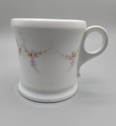 Shaving Mug Cup Porcelain Hand Painted Floral Gold Accents Cull 4" Tall ...