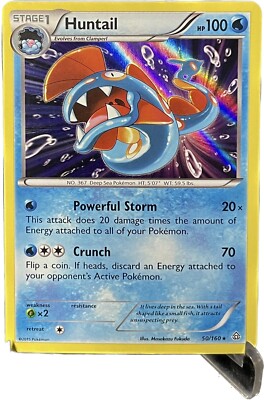 Huntail #50/160 XY Primal Clash Pokemon Holo Rare Card | eBay
