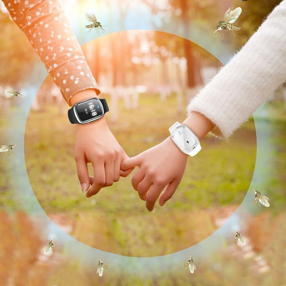 Mosquito Repellent Bracelet Ultrasonic Insect Pest Control Repeller ...