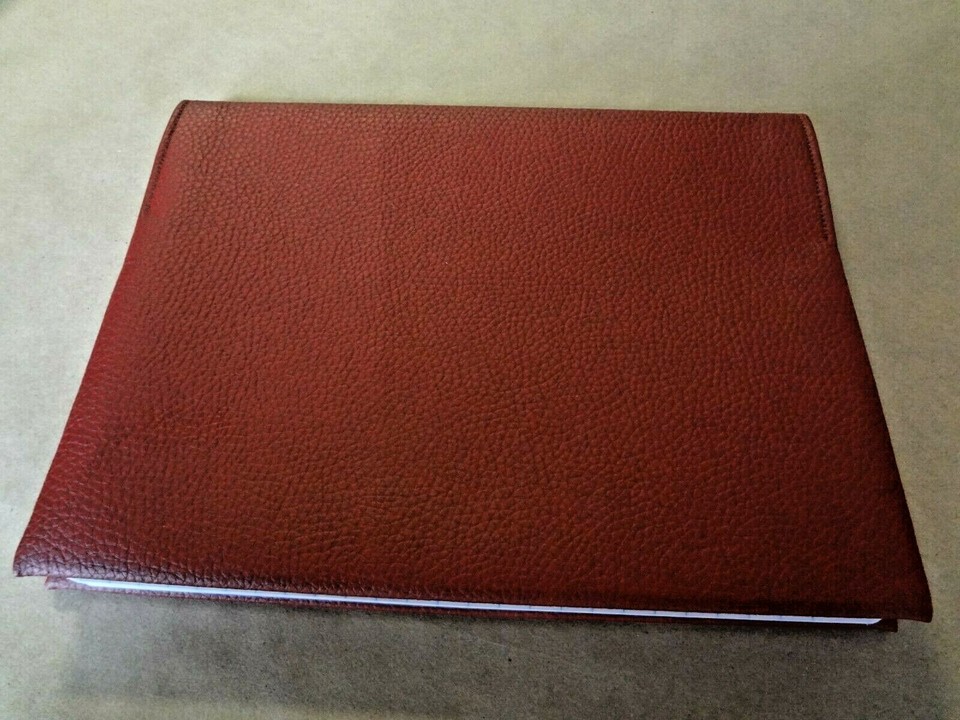 Refillable Composition Faux Leather Cinnabar Notebook Cover (9.75" x 7. ...