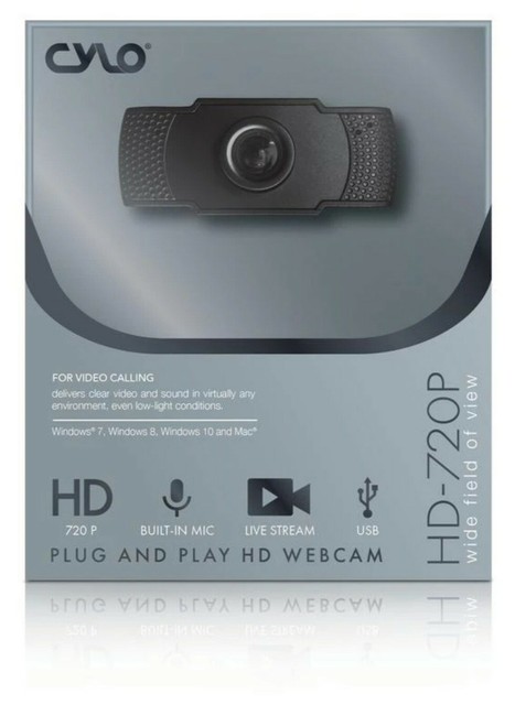 CYLO HD 720P PRO WEBCAM (Black) for sale online | eBay
