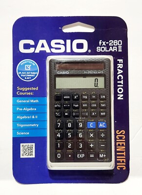 Casio FX-260 Solar II All-Purpose Scientific Calculator 12-Digit New ...