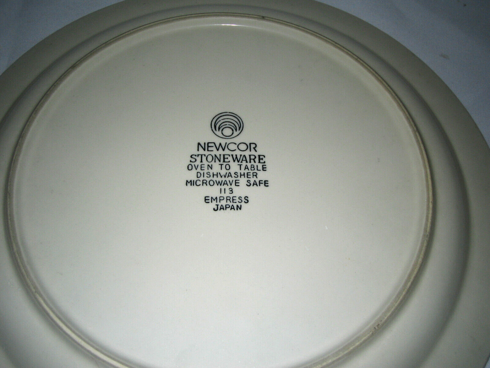 Vintage Newcor Stoneware Empress 113 Set of 5 Dinner Plates 10 3/4 ...