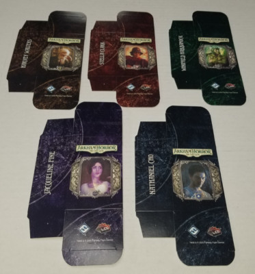 Arkham Horror: The Card Game TCG Promo Investigator Deck Boxes Lot (5 ...