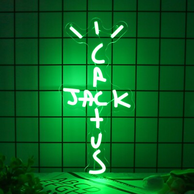 Cactus Jack Neon Sign Neon Light Sign Wall Art Neon Light for Rap Talk ...