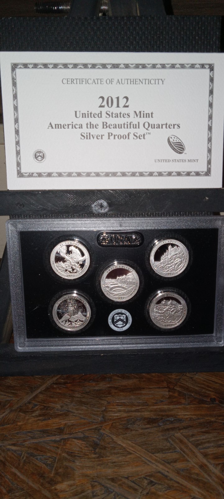2012 US Mint America The Beautiful Quarters SILVER Proof Set w/COA | eBay