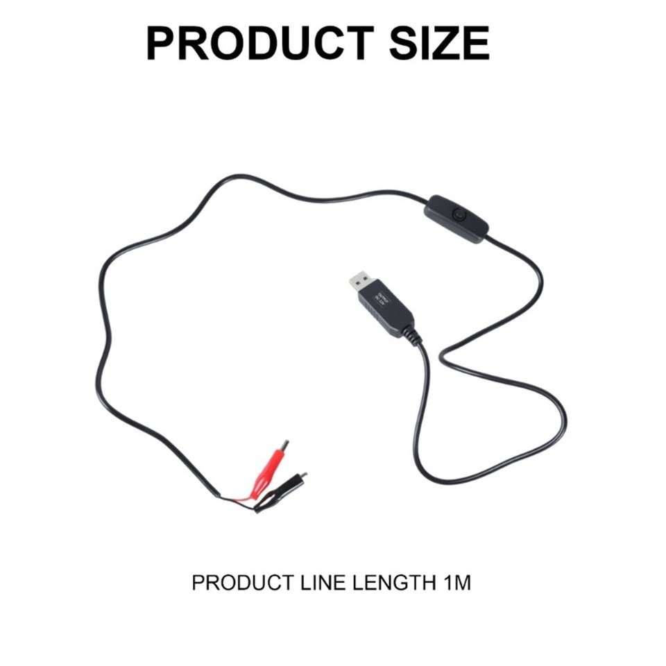 For Devices Clip-On Power Cord Switch Power Cable Built-in On/Off ...