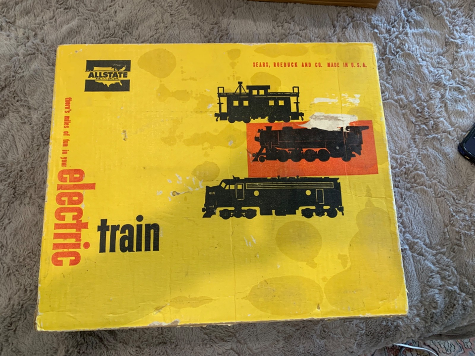Sears Allstate train set in original box tested and works 9735 O gauge ...