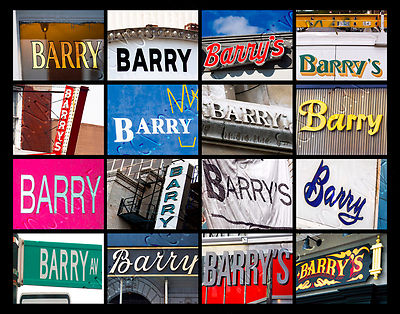 BARRY Name Poster featuring photos of actual signs | eBay