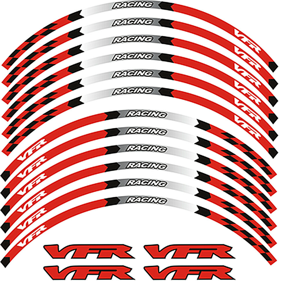 17" Rim Stripes Wheel Tape Stickers Decals For HONDA VFR 800 VFR400 VFR ...