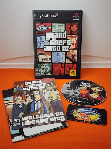 Grand Theft Auto III (PlayStation PS2) GTA 3 CIB Complete w/ Map Free ...