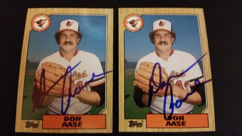 Don Aase Orioles 1987 Topps #766 Angels Red Sox Signed Authentic ...