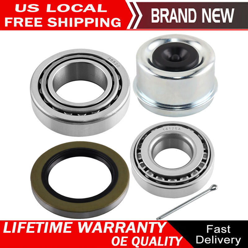 Trailer Hub Wheel Bearing Kit For 14125A W/Seal 6000-7000lb Axles W ...