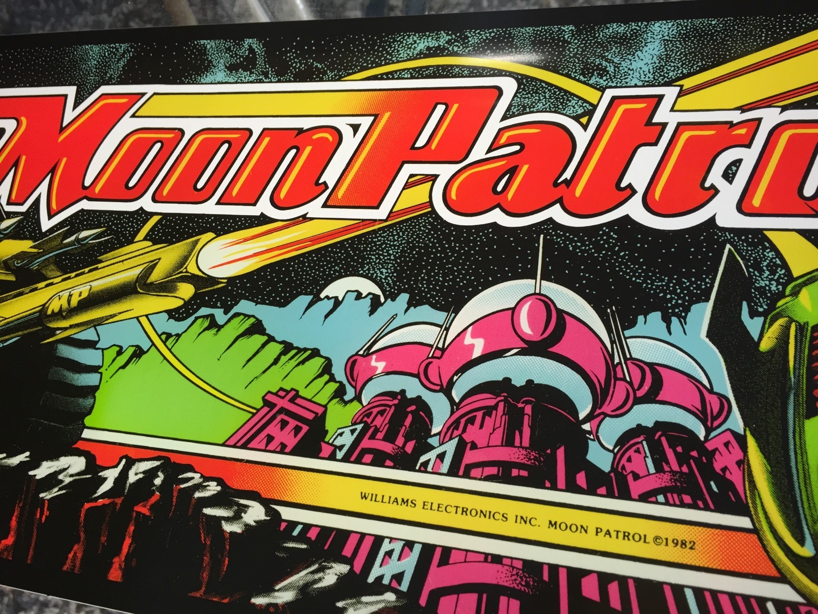 Moon Patrol Arcade Marquee 26" x 8" | eBay
