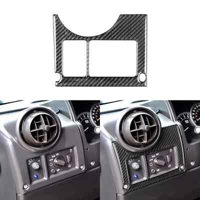 1x Real Carbon Fiber Dashboard Headlight Switch Panel Cover For Hummer ...