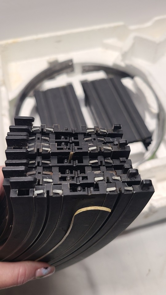 '70s Tyco Nite Glow Double Loop Slot Car Racing Set #8105 2 Cars,Box ...