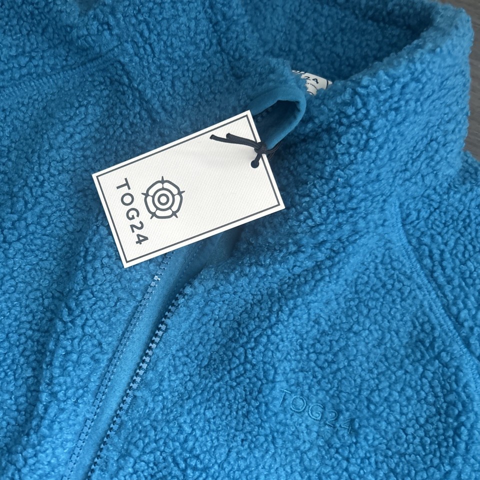 Tog 24 Men’s Blue Zip Fleece Jacket Size Medium | eBay UK