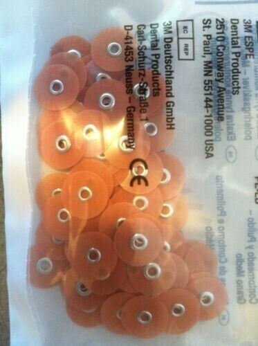 3M Sof-Lex soflex Discs Pack of 30 Orange Series 2382M Medium 1/2" 12 ...