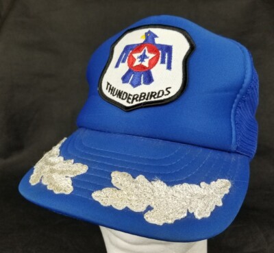 Retro THUNDERBIRDS Military Air Force Flying Foam Front Snapback Hat ...