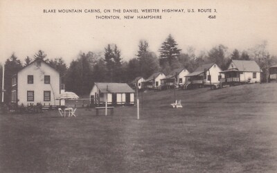 Vintage Blake Mountain Cabins,U.S HIGHWAY RT 3 Thornton, New Hampshire ...
