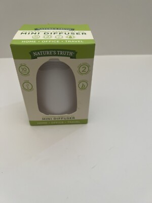 Natures Truth Ultrasonic Essential Oil Mini Diffuser Aromatherapy 10 ...