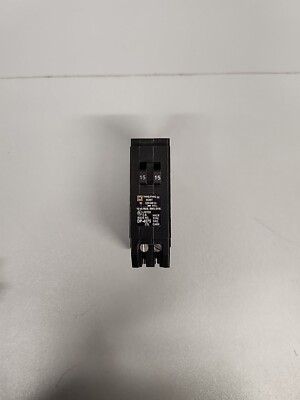 Square D Homeline 15 amp Twin 1 Pole Tandem Circuit Breaker HOMT1515 15 ...