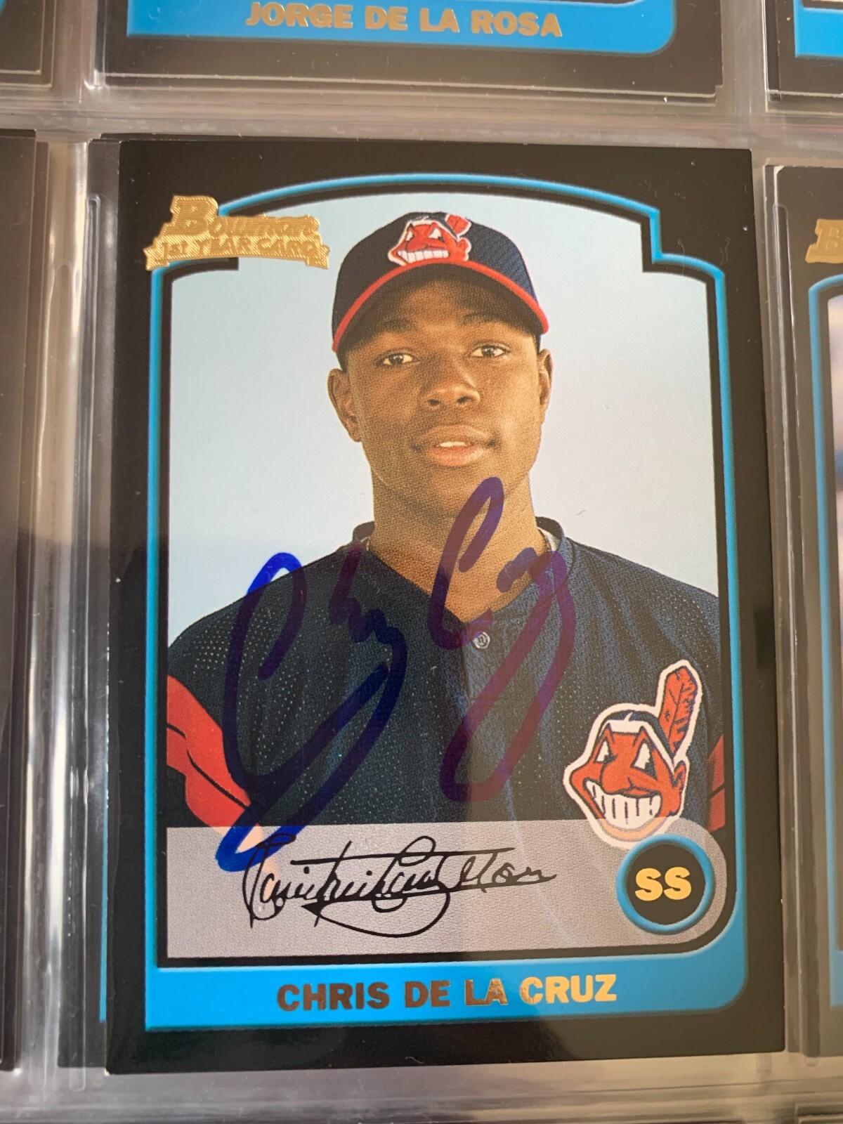 CHRIS DE LA CRUZ AUTOGRAPHED SIGNED 2003 BOWMAN CARD COA | eBay