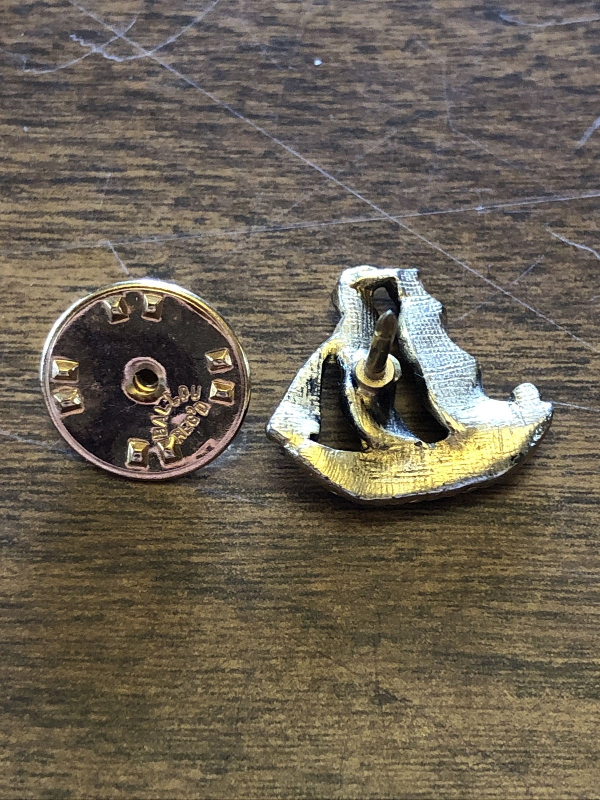 Vintage BALLOU REG'D Ship Boat Lapel Pin Brooch Rhine… - Gem