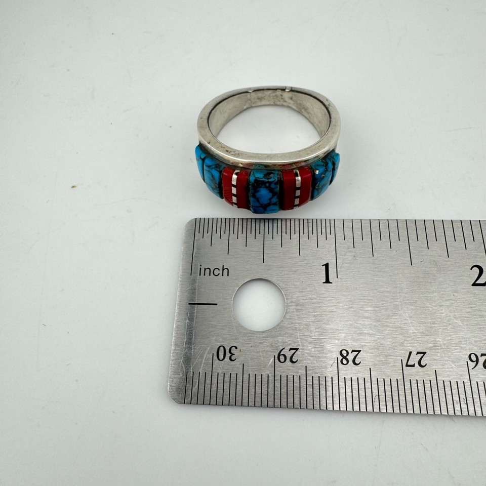Vintage David Yellowhorse Southwestern Sterling Silver Turquoise ...