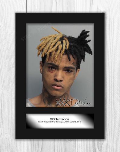 XXXTentacion 1 A4 signed mounted photograph picture poster Choice of ...