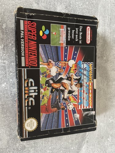 World Cup Striker / Elite Soccer Super Nintendo SNES Spiel PAL mit OVP ...
