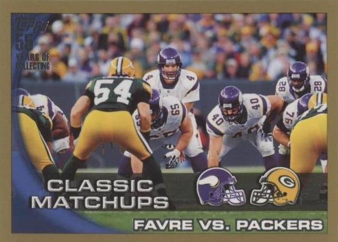 2010 Topps - Classic Matchups Brett Favre #281 Gold Checklist 3 of 5 / ...