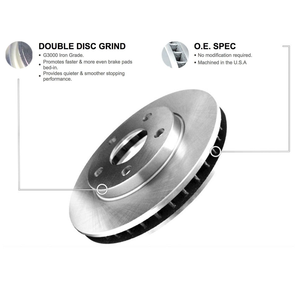 R1 Concepts Wfuh2 76426 R1 Concepts Brake Rotor Blank With Optimum Oe ...