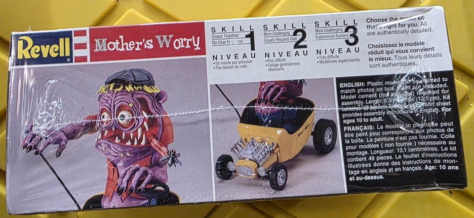 Revell MOTHERS WORRY- Ed "Big Daddy" Roth Sealed Plastic 1:25 Model Car ...