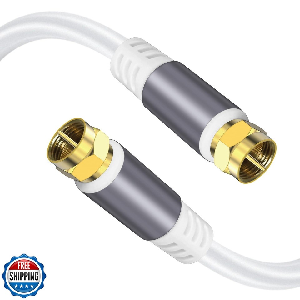 Tiierzon RG6 Coaxial Cable 25FT，Low Loss High Speed Coax Cable Cord ...