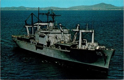 Dr Jim Stamps Postcard USS Mobile LKA-115 Amphibious Cargo Ship | eBay