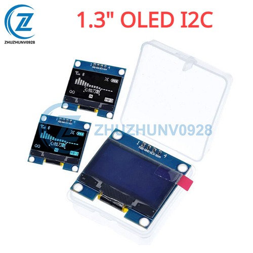 1.3" OLED LCD 4Pin Display Module IIC I2C 128x64 3-5V Interface for ...