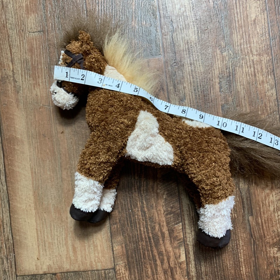 HORSE PONY PASSPORT HUGFUN HUG FUN-STUFFED PLUSH APPALOOSA WHITE BROWN ...