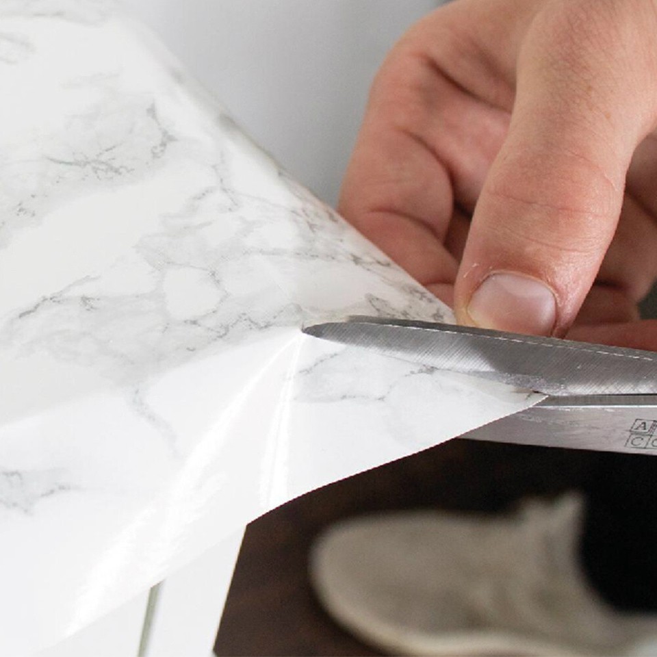 Marble Paper Granite Sticker Paper Gloss PVC Film Table Cabinet Cover ...