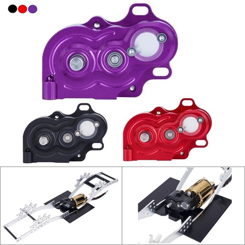 LCG Chassis Transmission Gearbox For 1/10 RC Crawler Car SCX10 II Capra ...